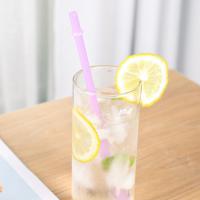 China Rainbow Tritan Plastic Reusable Straws 10.5 Inch BPA Free Set of 10 for sale