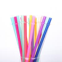 China Rainbow Tritan Plastic Reusable Straws 10.5 Inch BPA Free Set of 10 for sale