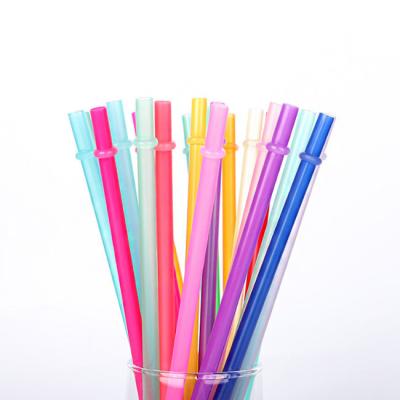China Rainbow Tritan Plastic Reusable Straws 10.5 Inch BPA Free Set of 10 for sale
