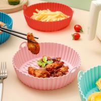 China Heat Resistant Silicone Air Fryer Liner Reusable Round 7.5 Inch 464°F for sale