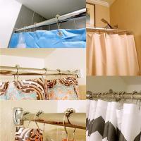 China 304 Stainless Steel Shower Curtain Rings 12 Pack Rustproof Heavy Duty Bathroom Hooks for sale