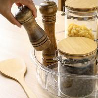 China Plastic Rotating Storage Container Clear Turntable For Cabinet for sale