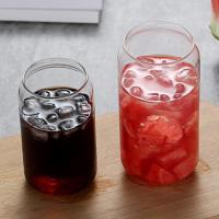 China Borosilicate Clear 16oz Beer Mugs Transparent Glass Cups Set of 10 for sale