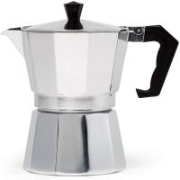 China Stainless Steel Stovetop Espresso Coffee Maker 6-Cup Barista Tool Silver for sale
