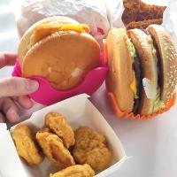 China Silicone Retractable Adjustable Burger Box Multicolor for sale