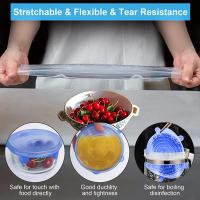 China Multicolor Round Silicone Stretch Lids Reusable For Food Storage for sale
