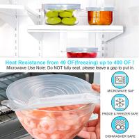 China Multicolor Round Silicone Stretch Lids Reusable For Food Storage for sale