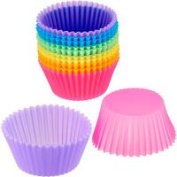 China Multicolor Silicone Muffin Liners Reusable Bulk Kitchen Supplies for sale