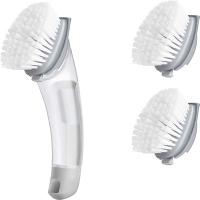 China Plastic Dish Brush with Soap Dispenser for Kitchen Sink Pot Pan Scrubbing 200ml for sale