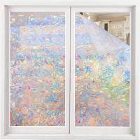 China 3D Decorative Plastic Window Privacy Film 84% UVA 99% UVB Blocking for sale