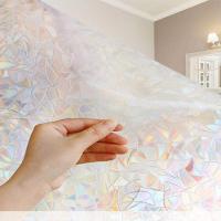 China 3D Decorative Plastic Window Privacy Film 84% UVA 99% UVB Blocking for sale