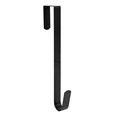 China Metal Single Hook Black White Wreath Hanger For Front Door for sale