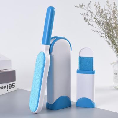China ABS Plastic Pet Hair Remover Brush 31cm Self Cleaning Base Reusable Lint Brush for sale