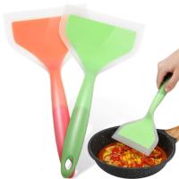 China Non-Stick Silicone Pancake Shovel 25.5cm Heat Resistant Spatula for Eggs Fish for sale