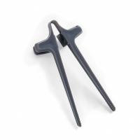 China Finger Chopsticks for Gamers Snack Clip Food Grade ABS Plastic 3 Pcs 1.77 x 3.74 Inches for sale