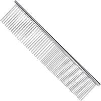 China Stainless Steel Pet Grooming Comb Poodle Finishing Butter Comb for Cats Dogs 2 Size Options for sale