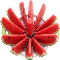 China Stainless Steel Handheld Watermelon Cutter 12 Blade Round Fruit Divider for sale