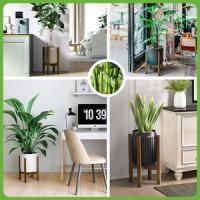 China 100% Bamboo Adjustable Plant Stand for Indoor Plants 15.2 Inch Height for sale
