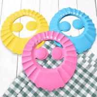 China EVA Baby Shower Cap Adjustable 45-55cm Head Circumference with Ear Protection for 0-6 Years for sale
