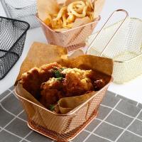 China Mini Stainless Steel French Fries Fry Basket 10.5cm Long Handle for Kitchen Restaurant for sale