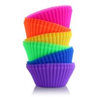 China Non Stick Cake Molds Silicone Cupcake Liners Reusable for sale