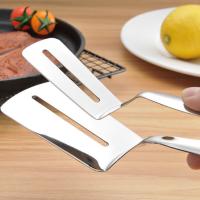 China Stainless Steel 3-in-1 Barbecue Clamp Food Tong 23.5cm Multifunctional Cooking Tongs for sale