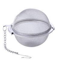 China 2.1 Inch 304 Stainless Steel Ball Shape Tea Strainer Fine Mesh Infuser for sale