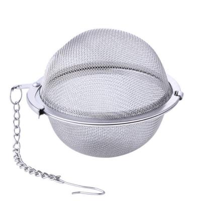 China 2.1 Inch 304 Stainless Steel Ball Shape Tea Strainer Fine Mesh Infuser for sale
