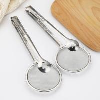 China Stainless Steel Oil Frying Filter Clip 28cm Food Strainer Tongs for Deep Fried Food for sale