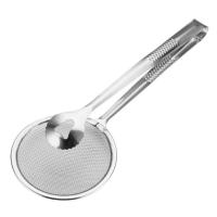 China Stainless Steel Oil Frying Filter Clip 28cm Food Strainer Tongs for Deep Fried Food for sale