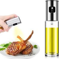 China 100ml Olive Oil Sprayer Stainless Steel Cap Kitchen Oil Mister for Cooking for sale