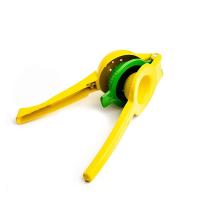 China Yellow Metal Hand Juicer Lemon Squeezer 2-in-1 Heavy Duty Manual Citrus Press for sale