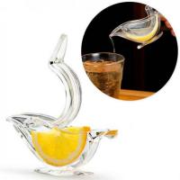 China Acrylic Manual Lemon Slice Squeezer Elegance Bird Shape for sale