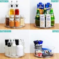China Round Plastic Clear Rotating Turntable Storage Organizer For Kitchen for sale