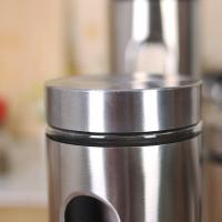 China 4 Piece Stainless Steel Canister Set with Glass Windows 20.3 to 61 oz for sale