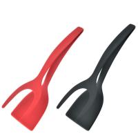 China 2 in 1 Grip Flip Tongs PP Material 30.5cm Nonstick Egg Spatula Bread Barbecue for sale