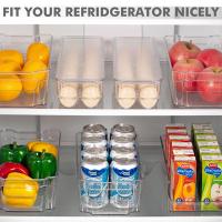 China Kitchen 14PCS Refrigerator Egg Container With Lid And Handle for sale