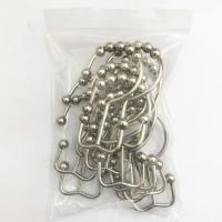 China Stainless Steel Shower Curtain Rings 12-Pack Double Glide Hooks for 3/4 to 1-1/8 Inch Rods for sale