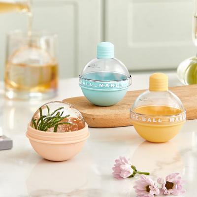 China Silicone Ice Ball Mold 100ml Light Bulb Sphere Ice Cube Tray BPA Free for sale