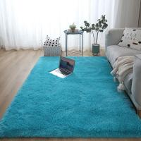 China Multicolor Fluffy Shag Rug 1.7 Inch Plush Microfiber Carpet for Living Room Kids Room for sale