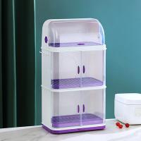 China Multicolor Kitchen Counter Plastic Bowl Rack With Lid Cover for sale