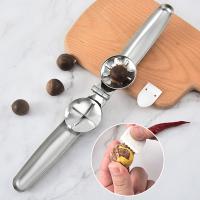 China Stainless Steel Multifunctional Nut Opener Chestnut Cracker 2 Pack with 8 Picks for sale