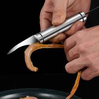 China 304 Stainless Steel Shrimp Deveiner Tool 5 in 1 Peeler Oyster Shucking Knife for sale