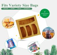 China Bamboo Drawer Kitchen Utensil Organizer for Ziploc Bags and Food Storage 30x20cm for sale