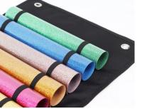 China 48 Rolls Wall Mount Vinyl Storage Organizer Rack 130x22x8 cm Polyester Fabric for sale