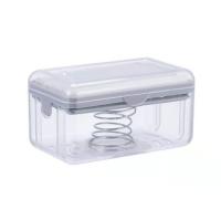 China Plastic Multifunctional Soap Box Drain Holder Foaming Soap Rack 12.2x7.2x6.7cm for Bathroom Kitchen for sale