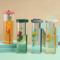 China OEM 700ml Plastic Espresso Cups With Straw And Lid for sale