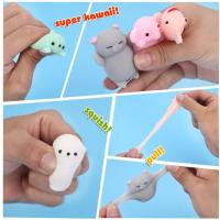 China 50PCS TPR Mini Animal Squishy Stress Toys Mochi Fidget Toys for Stress Relief 4cm for sale