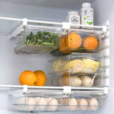 China Fruit Vegetable Fridge Drawer Organizer Box For Food Storage for sale