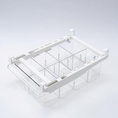 China PET Fridge Drawer Organizer 600g 30.5cm Pull Out Storage Container for Drinks Food for sale